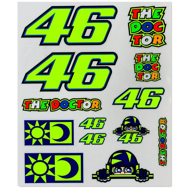 Autocollants VR46 Grands Stickers 356703 - Marti Motos