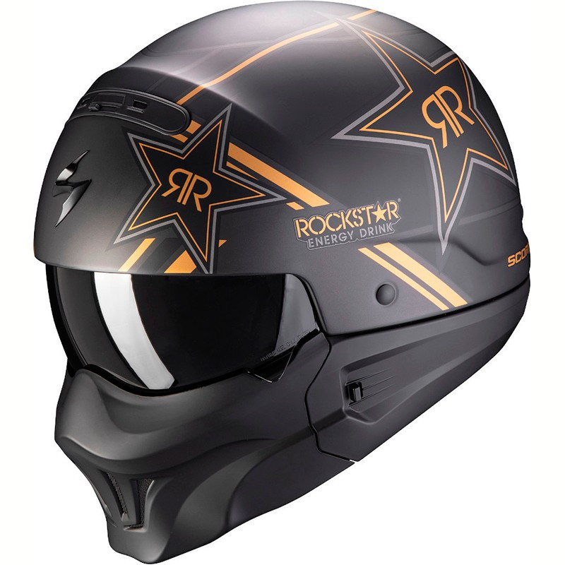 Casco Scorpion Exo-Combat Evo Rockstar ️ [-19%]