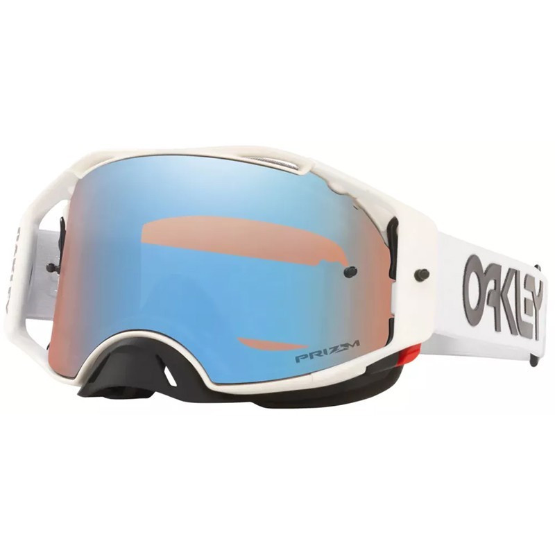 Gafas motocross Oakley Airbrake MX Factory Pilot White Prism Saphire