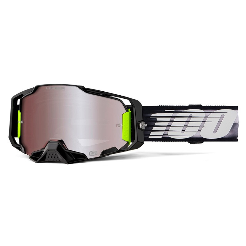 Gafas de motocross 100% Armega M2 Lightspeed Iridium Silver -10%